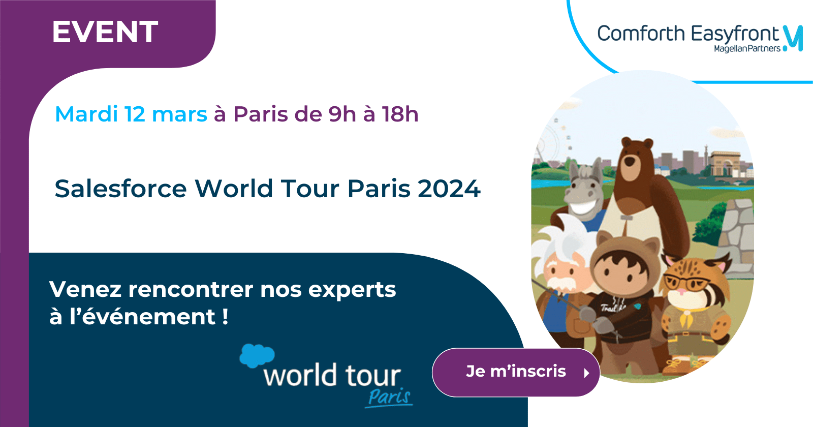 Comforth Easyfront est sponsor du Salesforce World Tour Paris 2024 ...